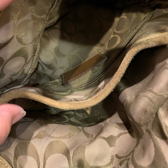 Coach | Bags | Coach Boho Suede Camel Color Purse | Poshmark